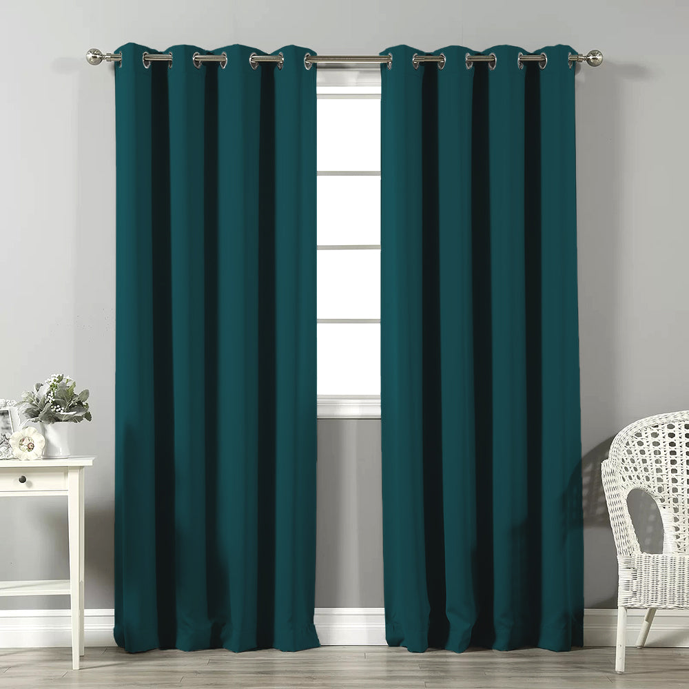 Peacock blue curtains store